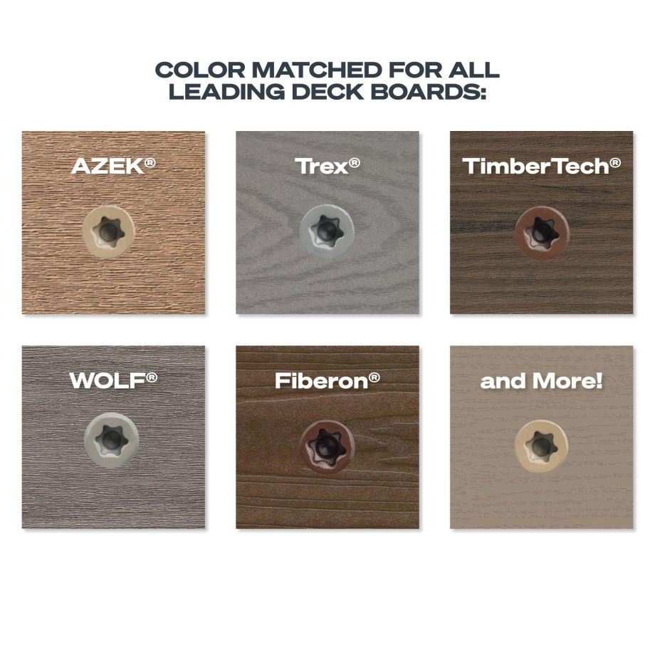 Colored Deck Screws: Types, Tips, and Best Options | FastenMaster