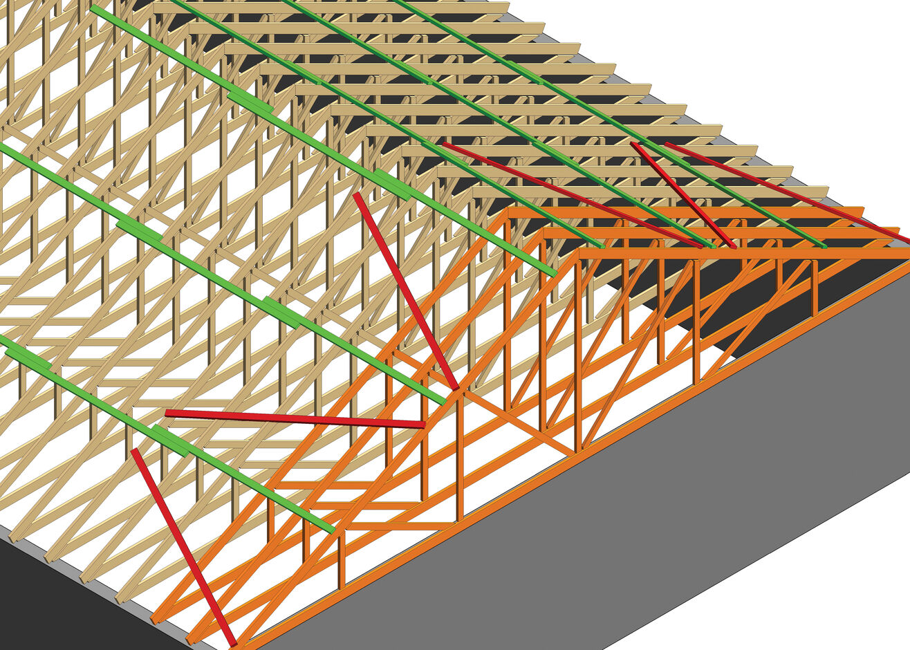 How to Properly Brace Roof Trusses | FastenMaster