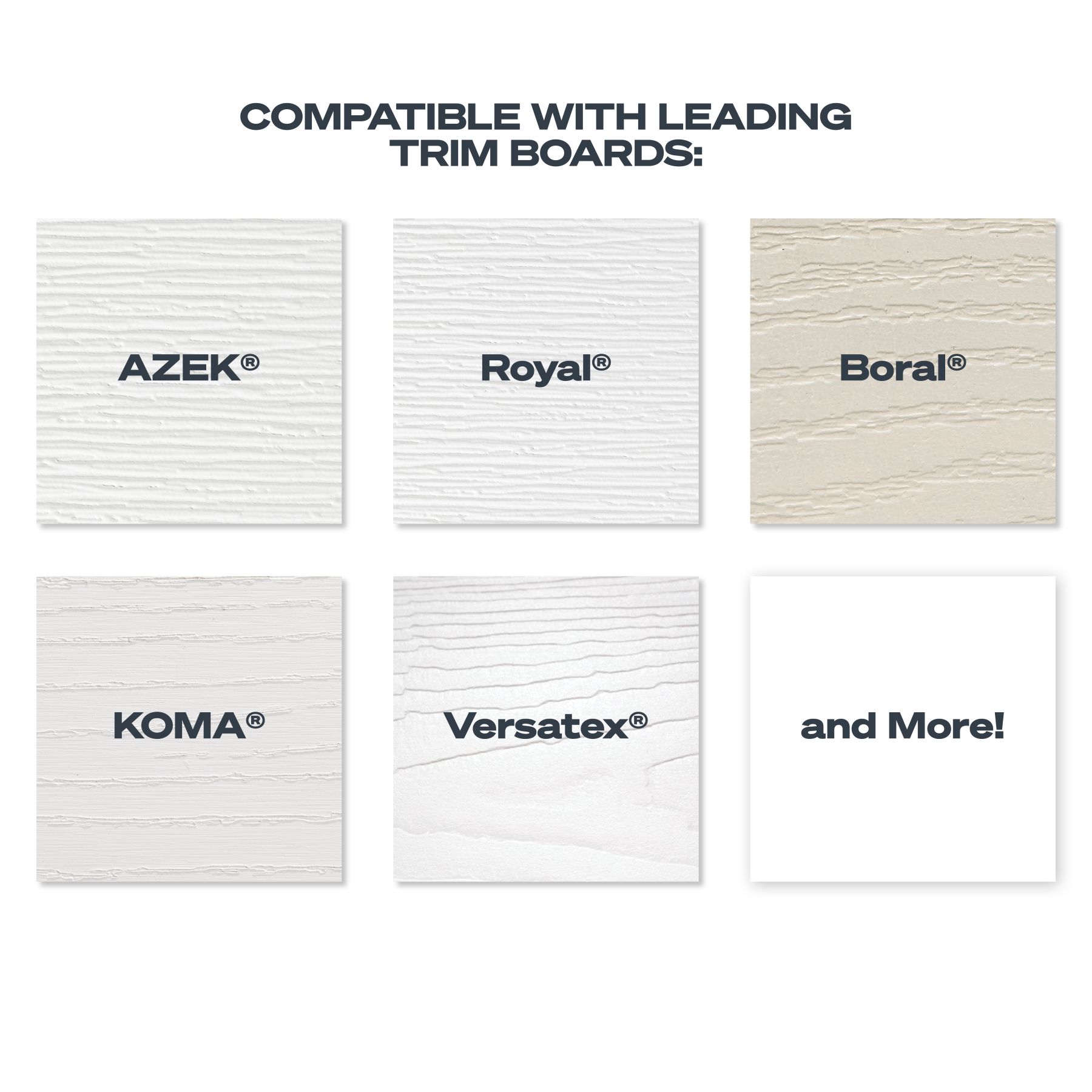 Collated Cortex for PVC Trim - Hidden Fastening System | FastenMaster