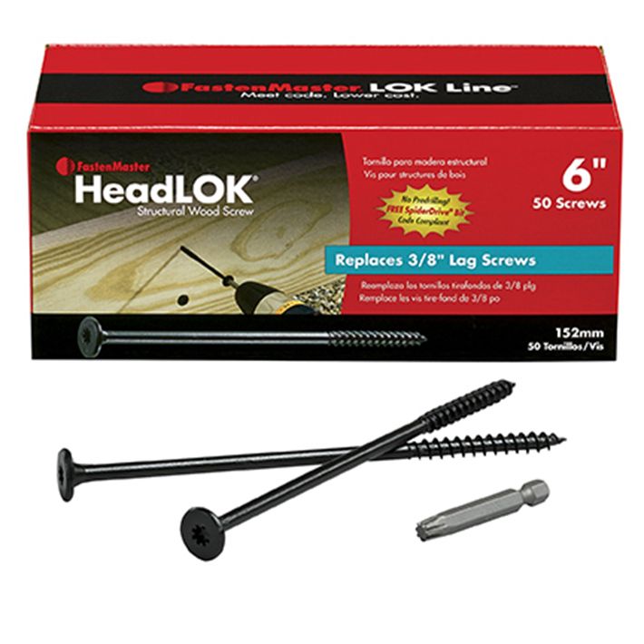 HeadLOK®: Flat Head Heavy-Duty Structural Deck Framing… | FastenMaster