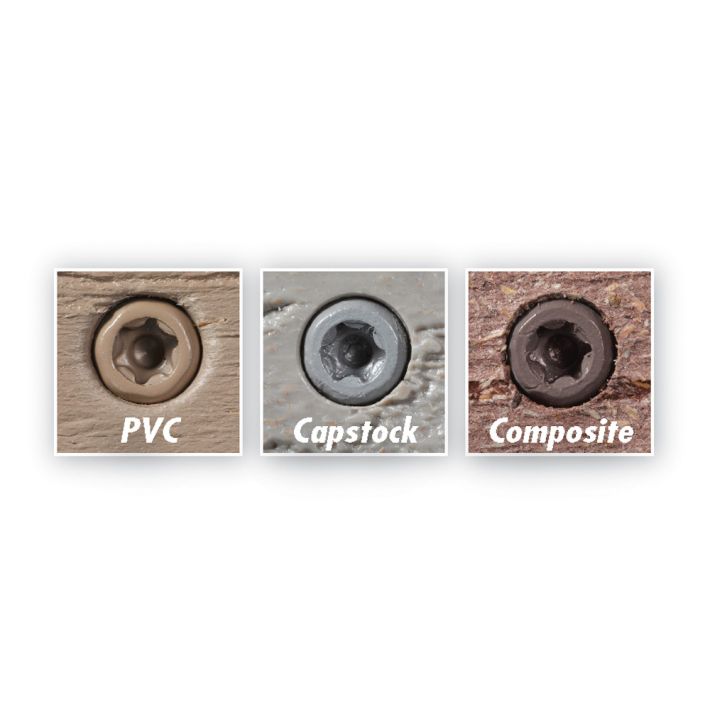 TrapEase® 3: Composite, PVC & Capstock Deck Screws | FastenMaster