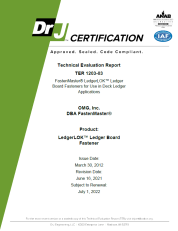 LedgerLOK: Deck Ledger Board Screws | FastenMaster