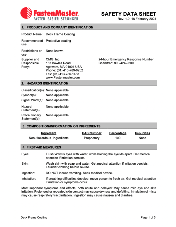 Technical Documentation – Technical Evaluation Reports… | FastenMaster