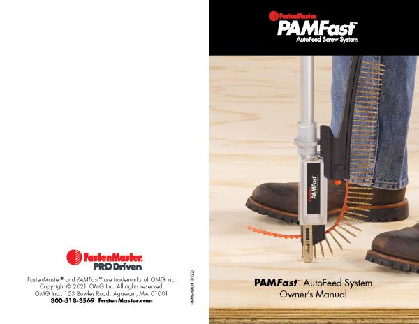 PAMFast AutoFeed Screw System: More Screws & No Jamming | FastenMaster