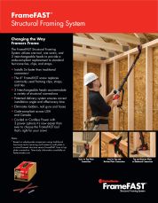 FrameFAST™ Structural Framing System - Accurate,… | FastenMaster